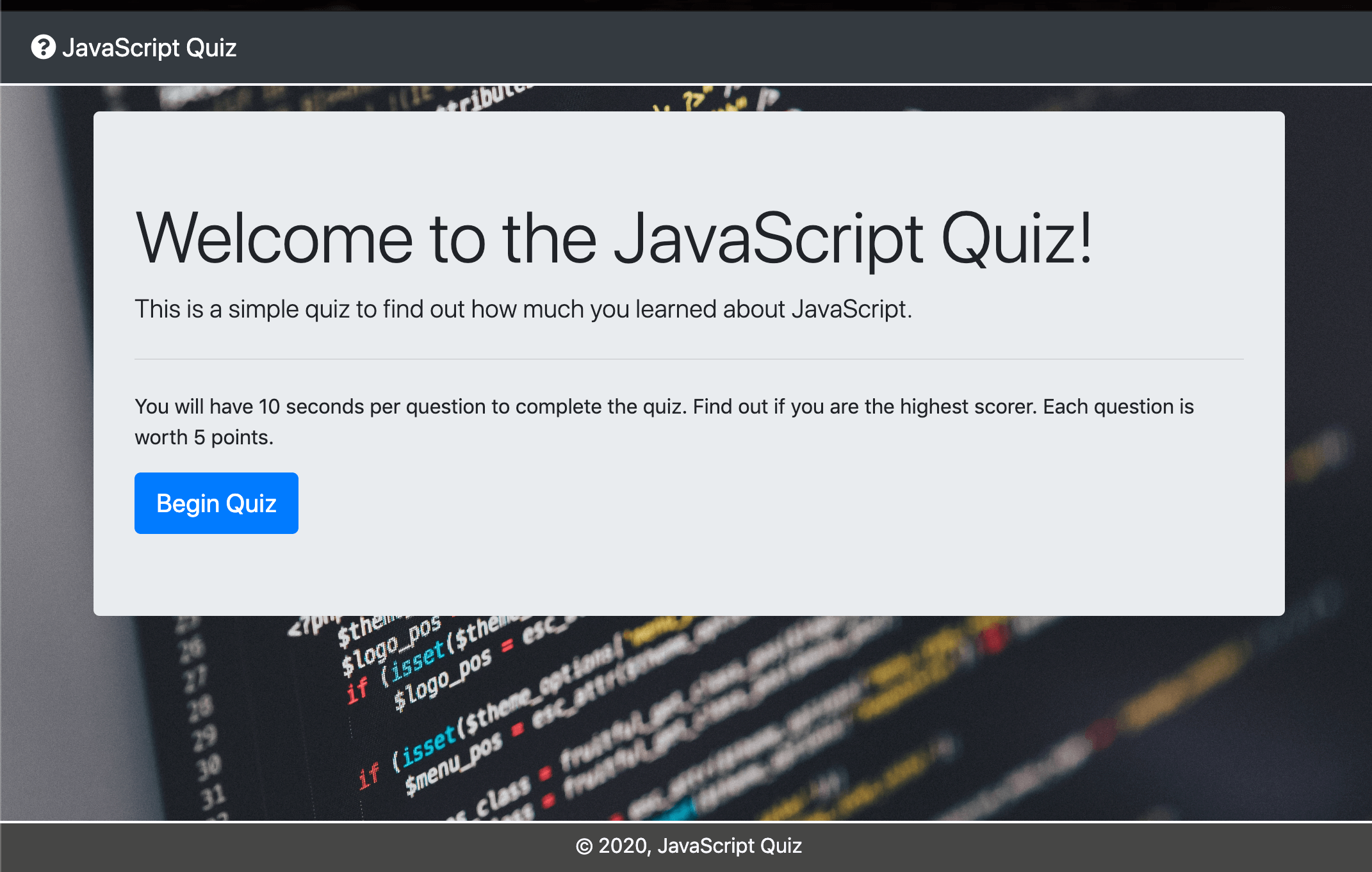 Portfolio Landing Page
